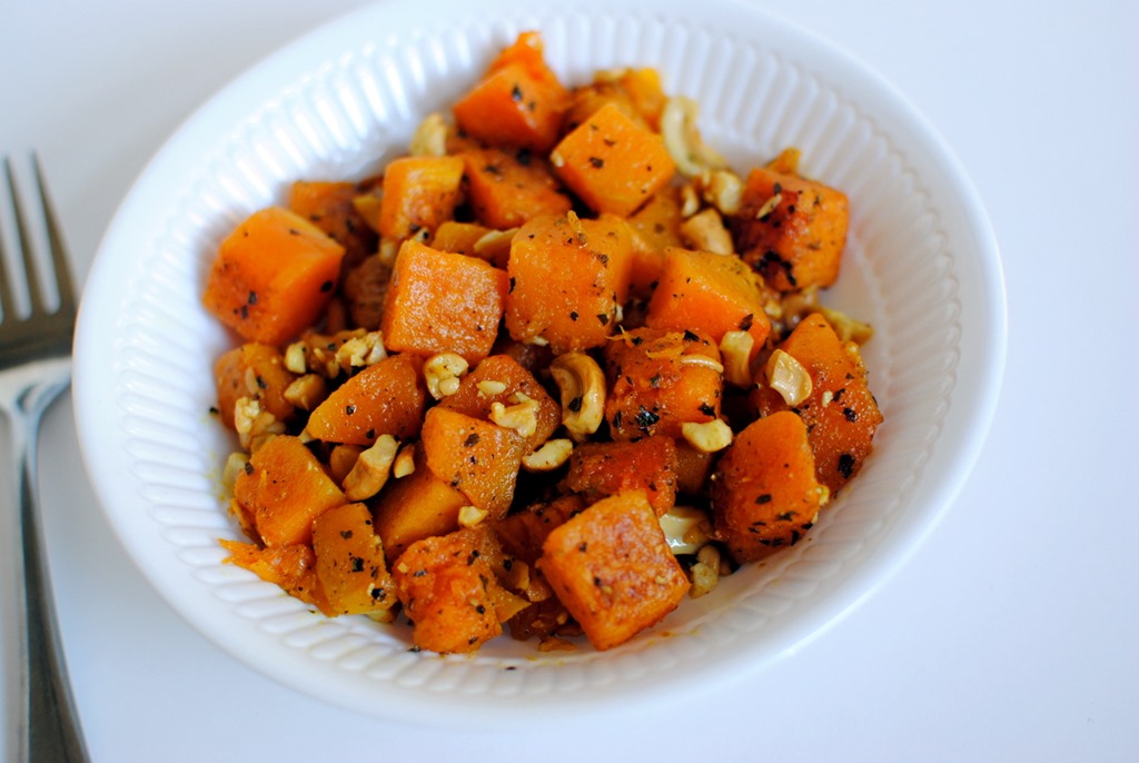 Easy Roasted Curried Butternut Squash - Peanut Butter Fingers