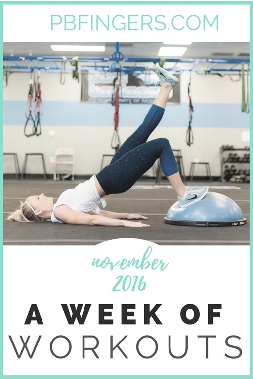 One Week Workout Plan