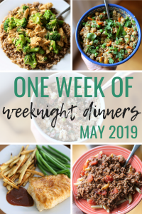 Week of Weeknight Dinners: May 2019 - Peanut Butter Fingers