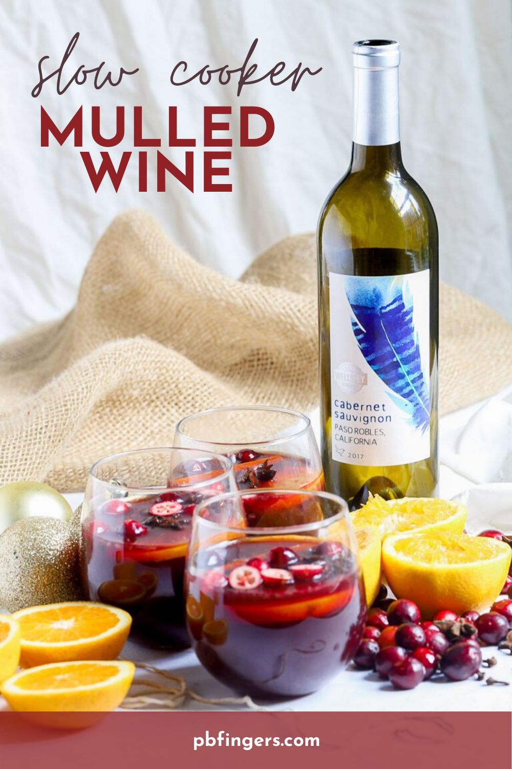 Slow Cooker Holiday Mulled Wine